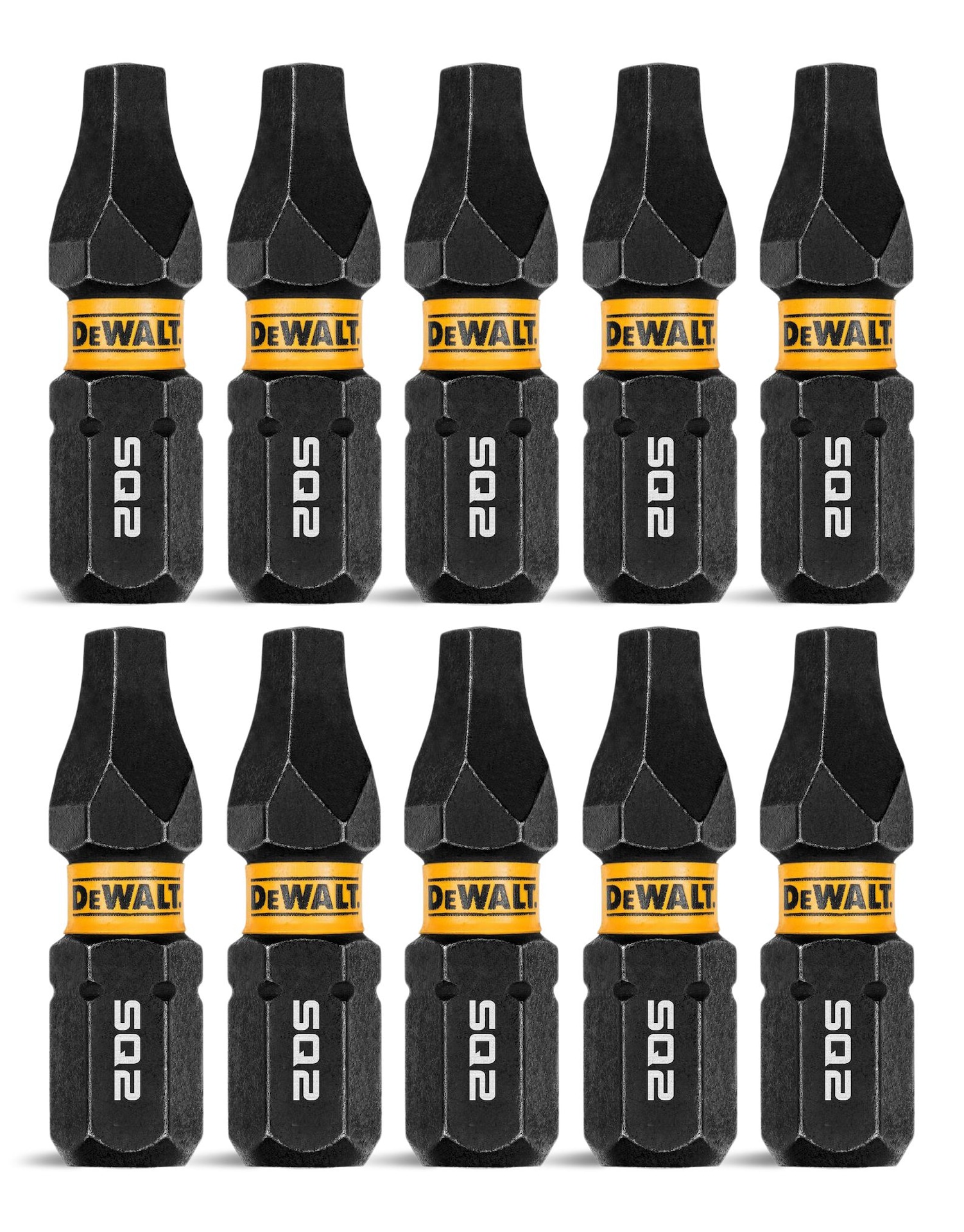 DEWALT Square SQ2 Impact Ready Screw Driver Bits, 1-in, 10-pk ...