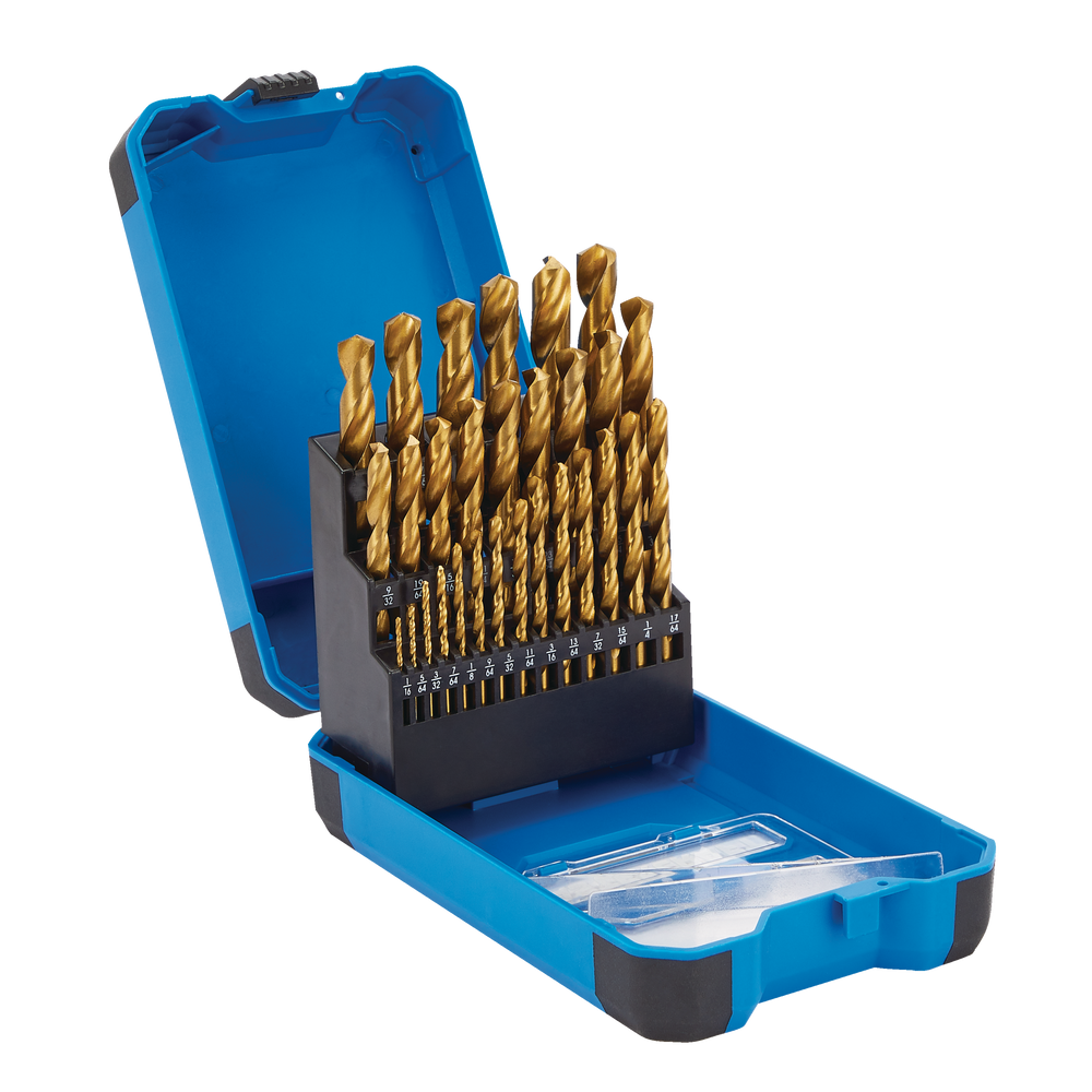 Mastercraft Titanium Drill Bit Set for Wood, Metal, Plastic, 29-pc ...