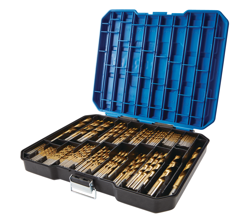 Mastercraft Titanium Drill Bit Set for Wood, Metal, Plastic, 230-pc ...