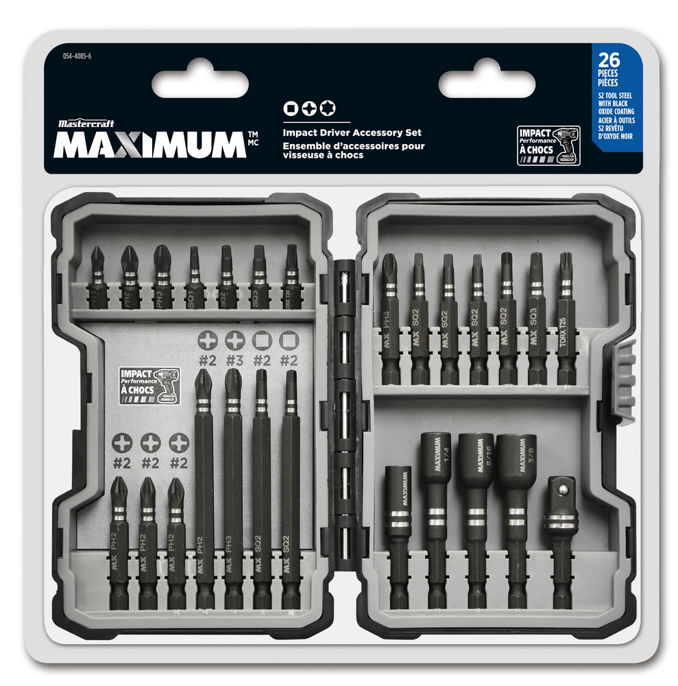 MAXIMUM Screw and Nut Driver Bits Accessory Set, 26-pc | Canadian Tire