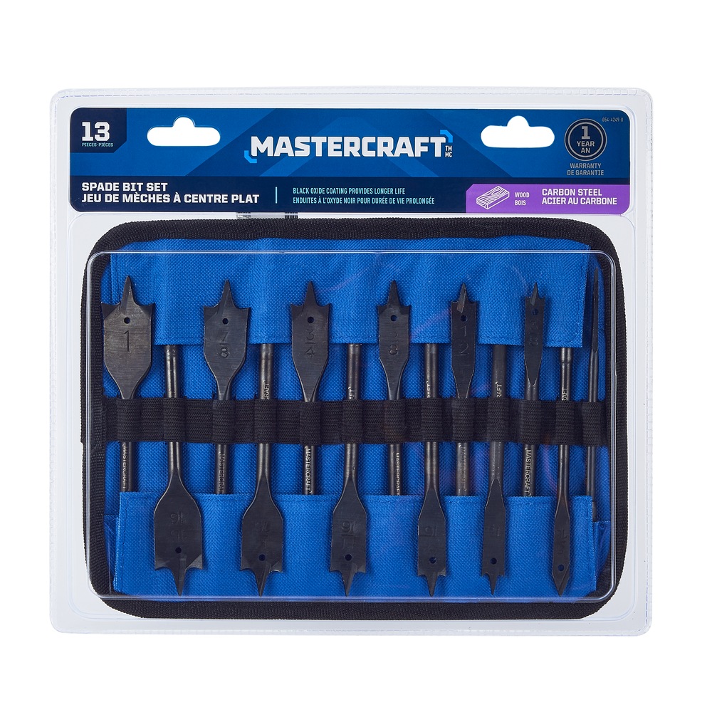 Mastercraft HCS Spade Drill Bit Set for Wood, 13-pc | Canadian Tire
