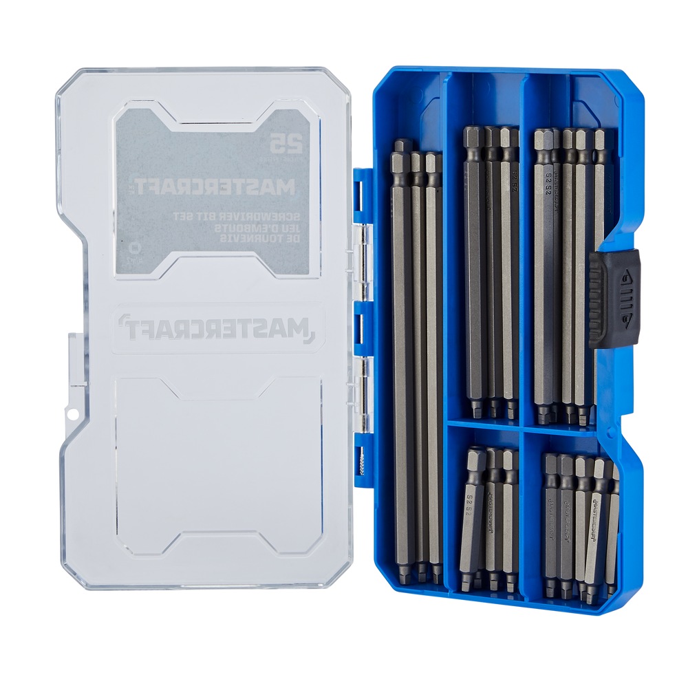 Mastercraft #2 Square Head Carbide Assorted Screwdriver Bit Set for ...