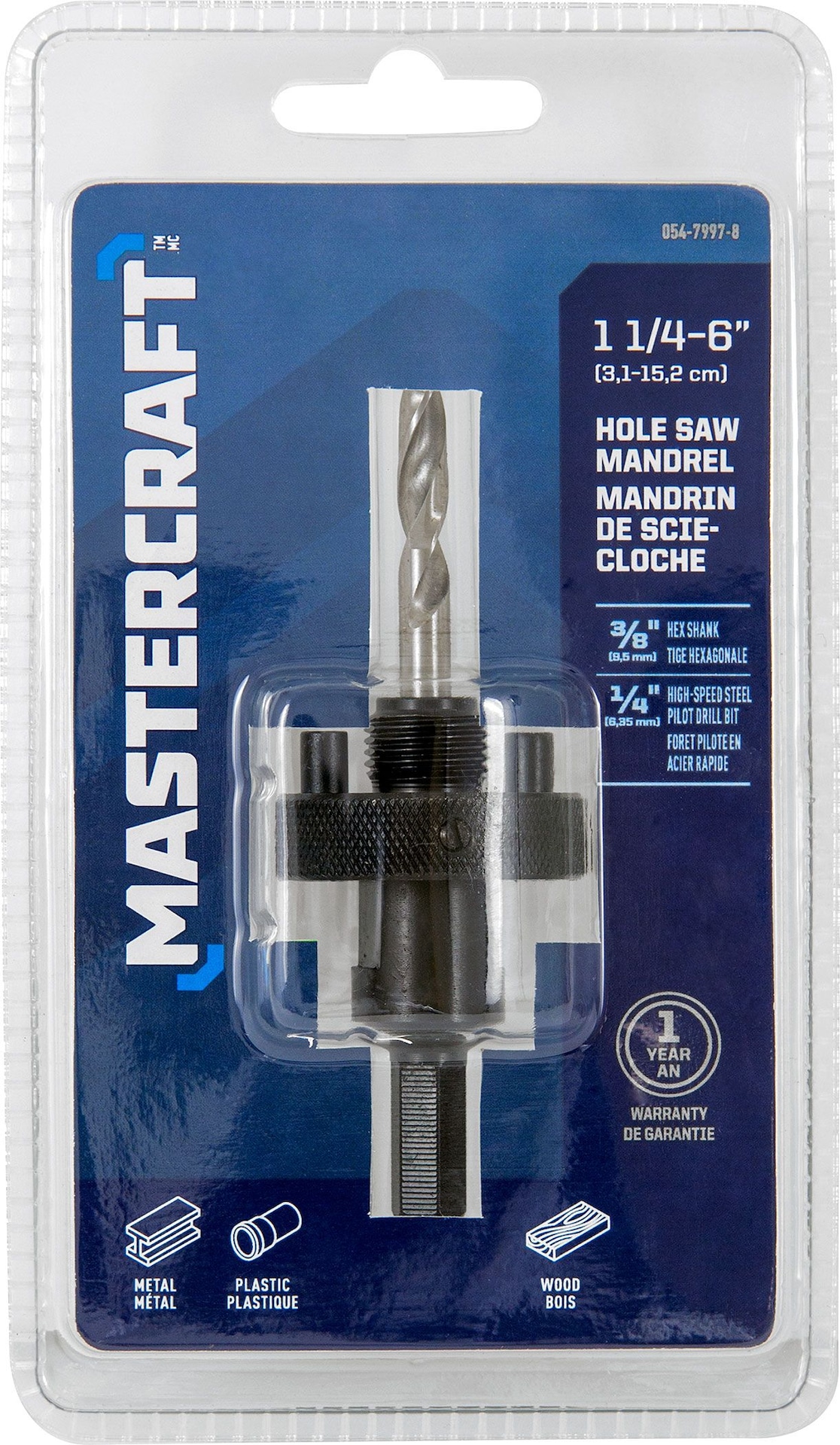 Mastercraft Bi-Metal Mandrel, Large, 1-1/4-in to 6-in | Canadian Tire