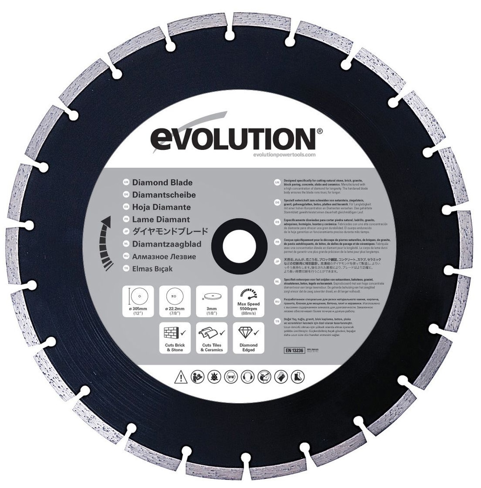 Evolution Diamond Masonry Blade, 12-in | Canadian Tire