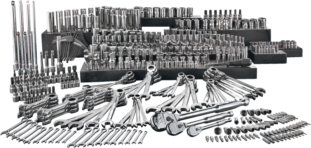 MAXIMUM Master Socket & Wrench Set, 500-pc, CRV, Nickel-Chrome Plating ...