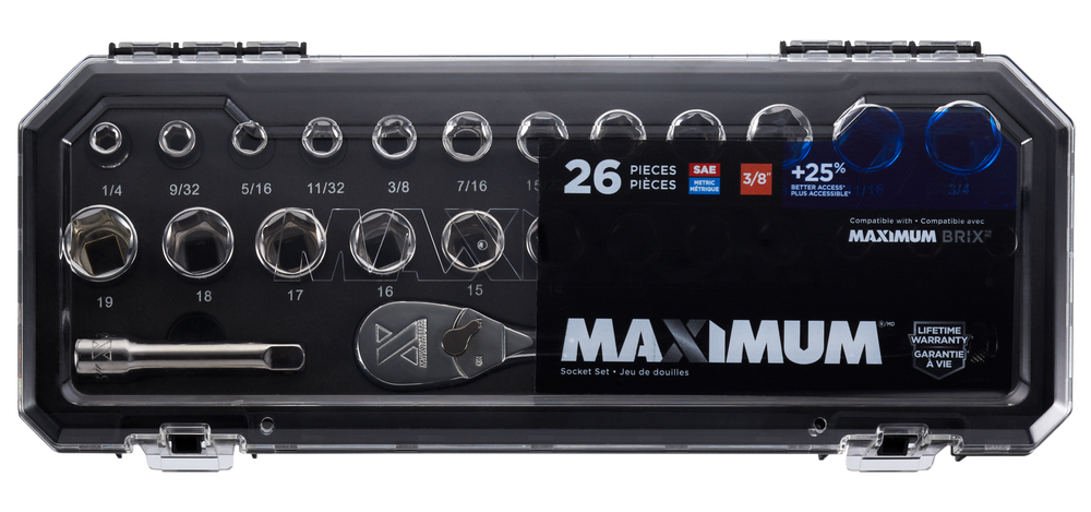 MAXIMUM Professional Grade BRIX Socket Set, 26-pc | Canadian Tire