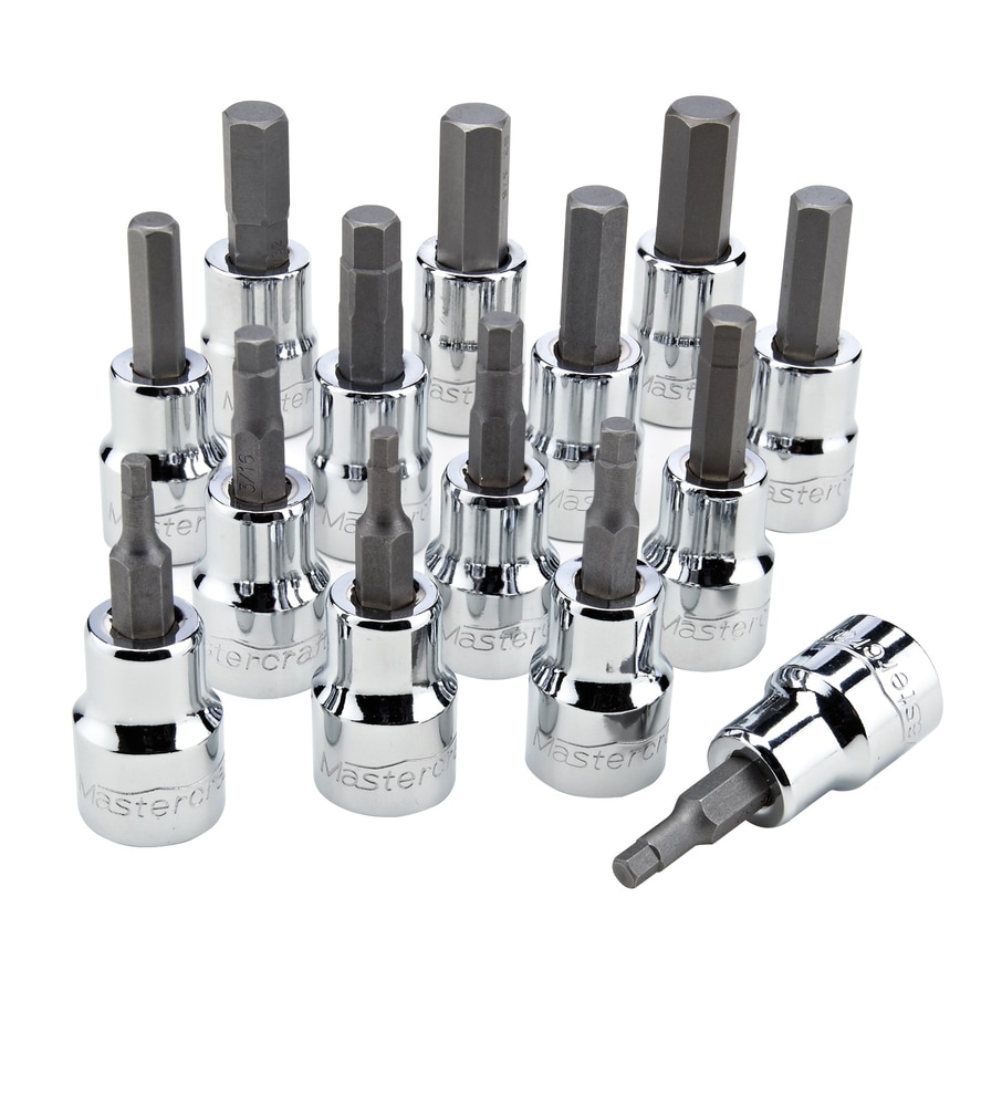 Mastercraft 3/8-in Drive Hex Bit Set, 14-pc | Canadian Tire
