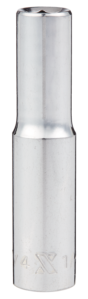 MAXIMUM 1/4-in Drive Assorted Sizes Deep Socket, 6-Point, Nickel-Chrome ...