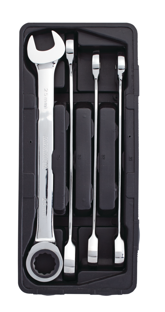 MAXIMUM Professional Grade Extra-Large Ratcheting Wrench Set, 4-pc ...
