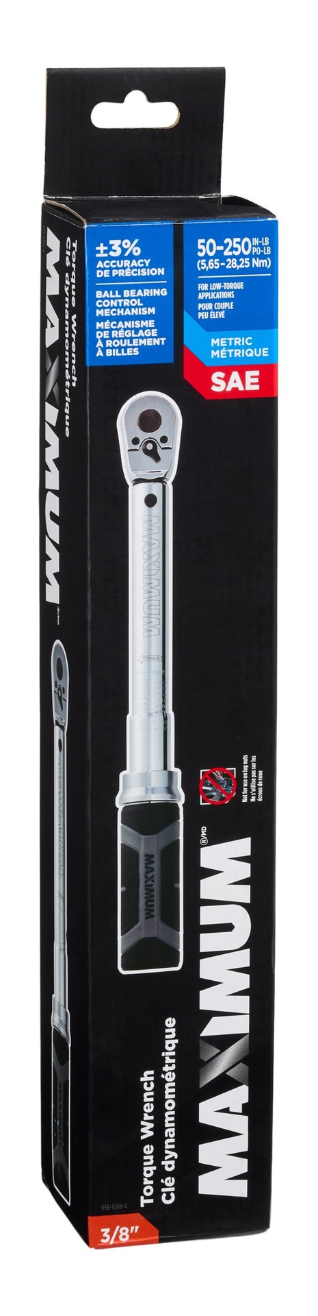 MAXIMUM 3 8 in Drive Torque Wrench 50 250 in lbs Canadian Tire