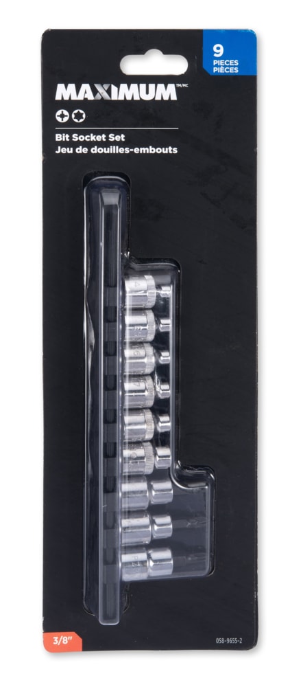 MAXIMUM Pozi & E-Torx® Bit Socket Set, 9-pc | Canadian Tire