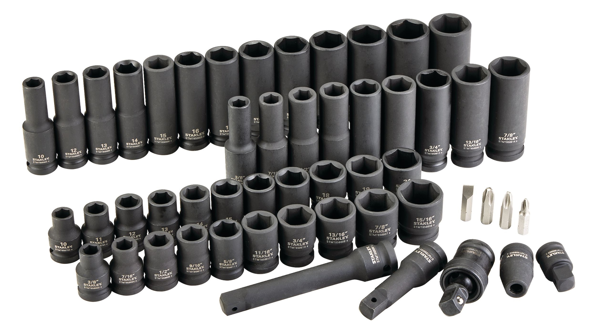 Stanley Pro 1/2-in Impact Socket Set, 52-pc | Canadian Tire