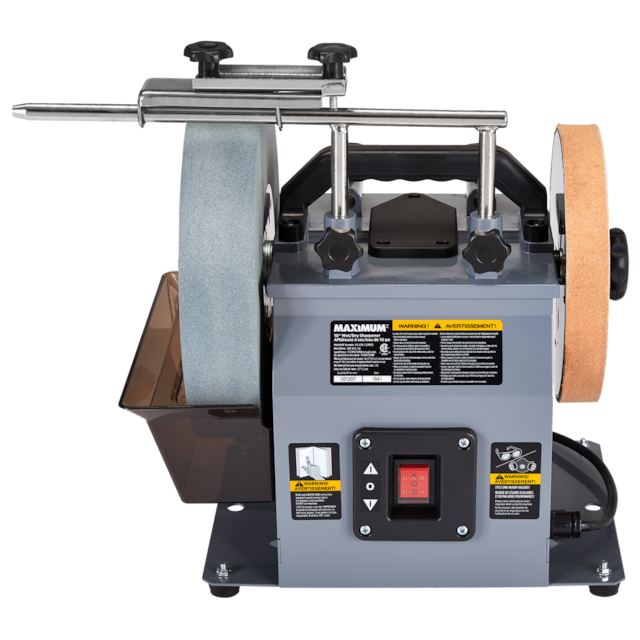 MAXIMUM Pro 1.6 Amp 2-Direction Water Cooled Wet/Dry Tool Sharpener ...