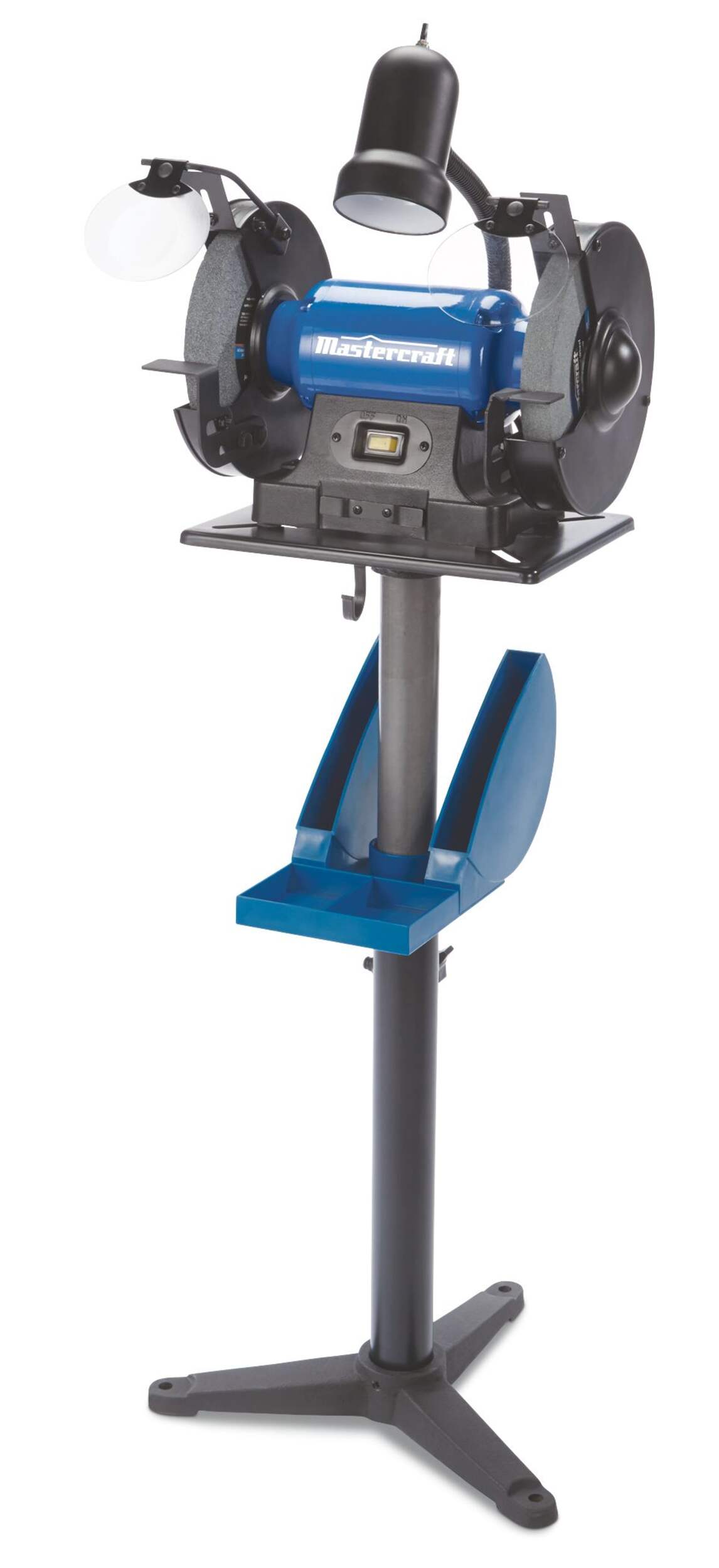 Mastercraft Heavy-Duty Cast Iron Adjustable Bench Grinder Stand ...