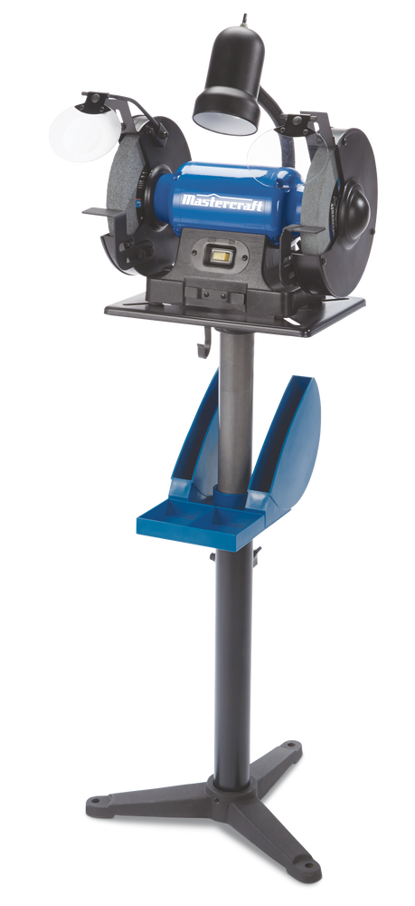 Mastercraft Heavy-Duty Cast Iron Adjustable Bench Grinder Stand ...