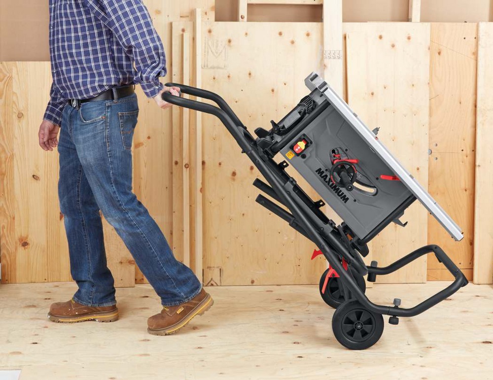 MAXIMUM Easy-Rise Table Saw Stand with 2 Wheels | Canadian Tire