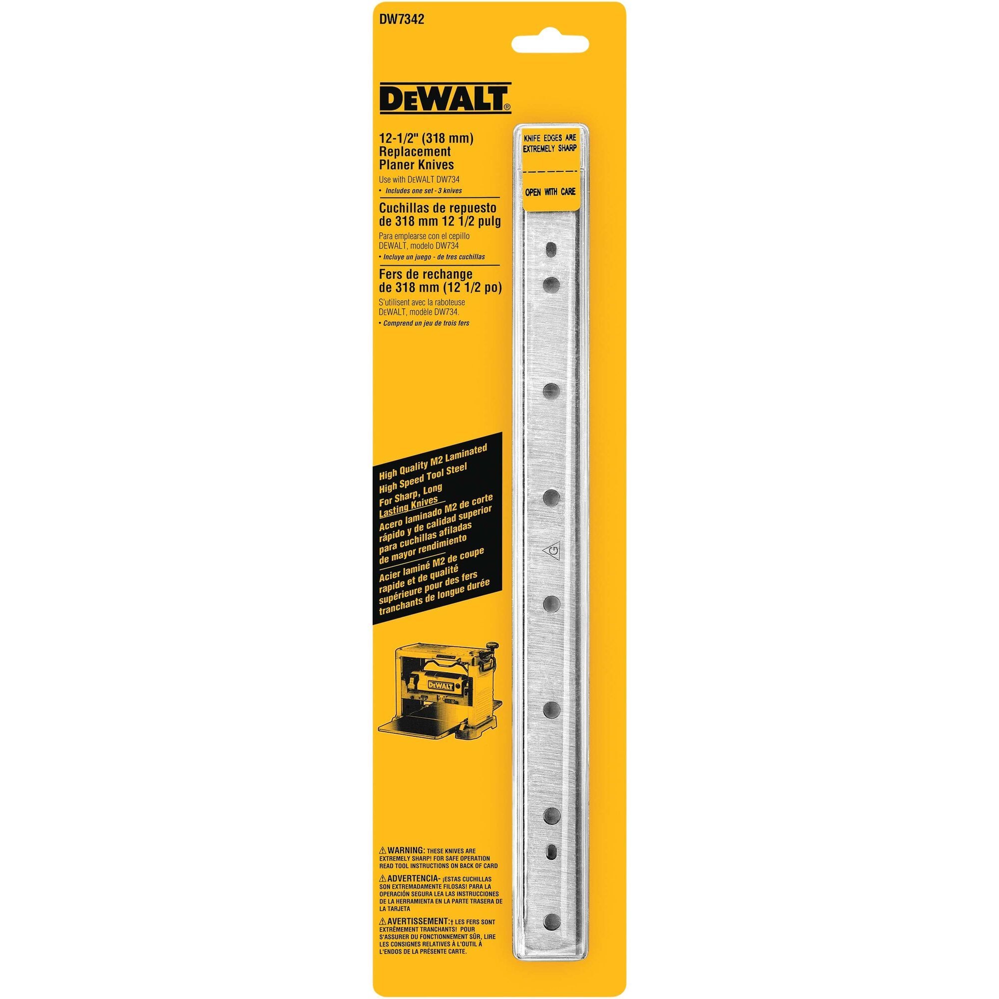 DEWALT DW7342 12 1 2 in Disposable Reversible Planer Knives Canadian Tire