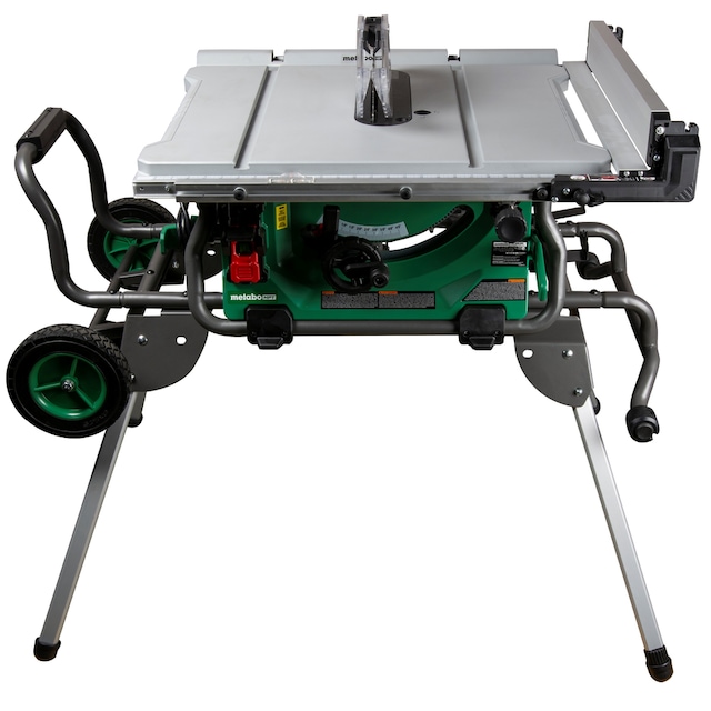 Metabo HPT 10-in Jobsite Table Saw with Fold & Roll Stand, 15 Amp ...