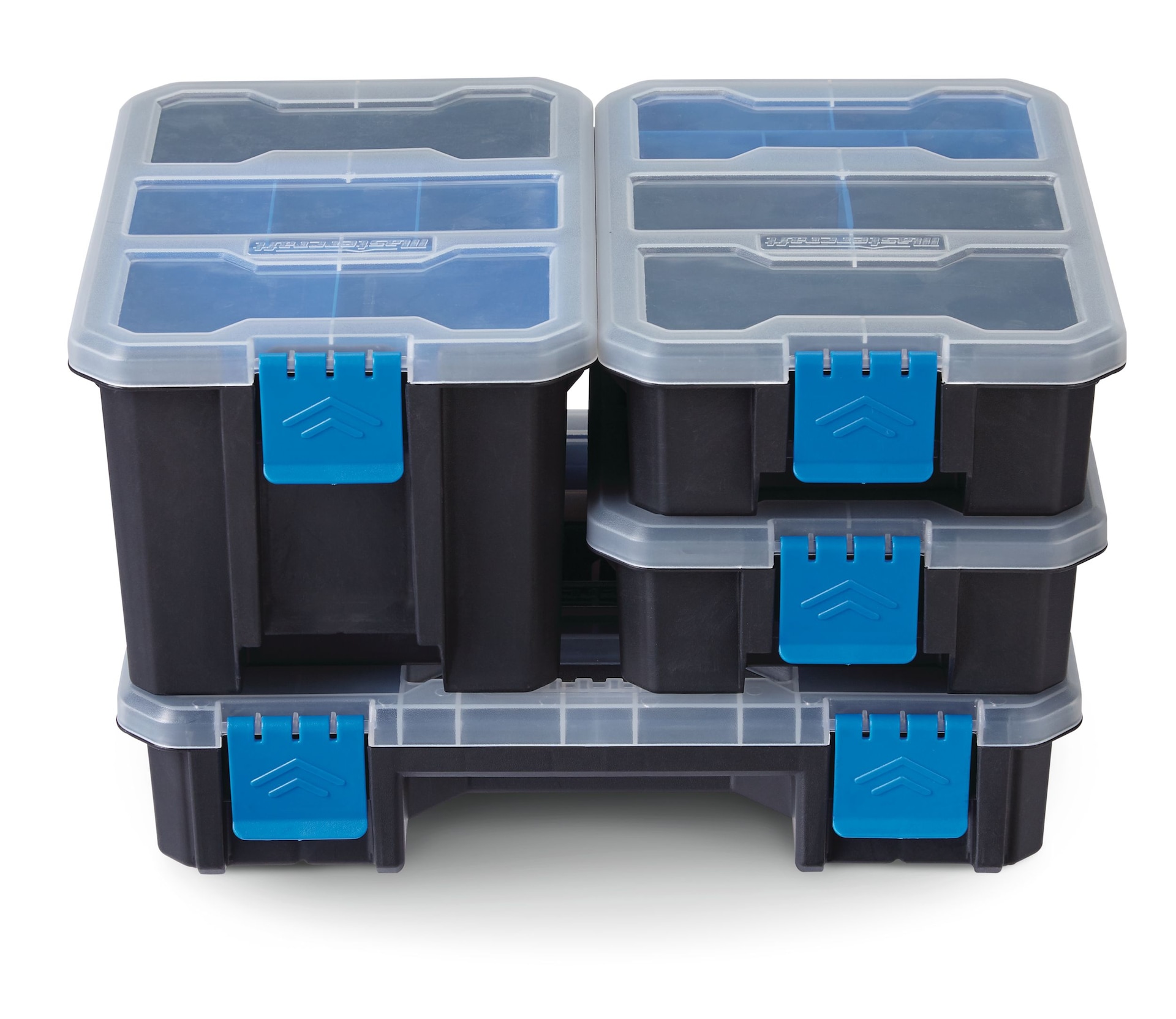 Mastercraft Portable Small Parts Organizer Trays Set w/ Lid, 21x12x19 ...