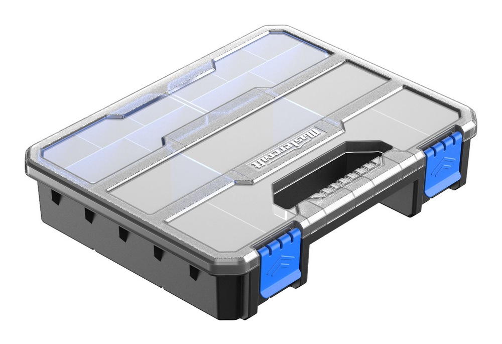 Mastercraft Portable Small Parts Organizer Trays Set w/ Lid, 21x12x19 ...