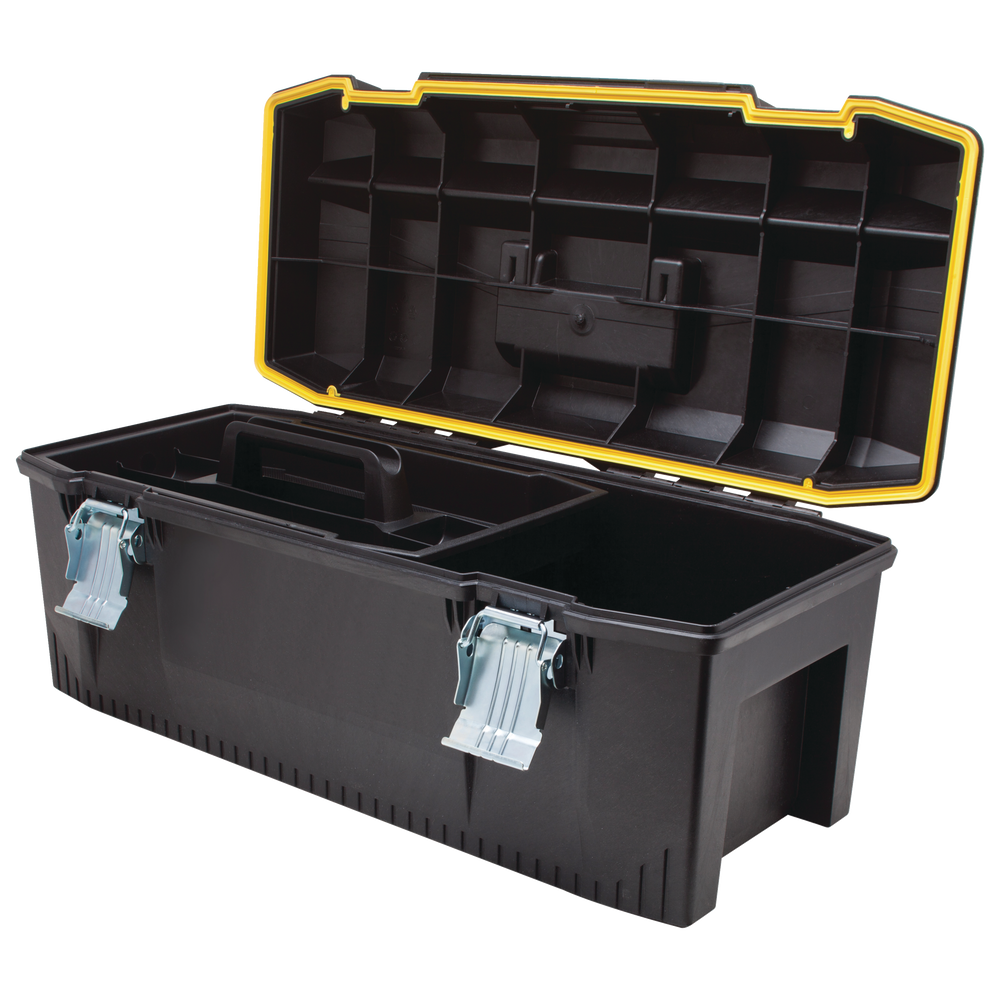 Irwin Portable Structural Foam Tool Box w/ Removable Tray, Black, 28-in ...