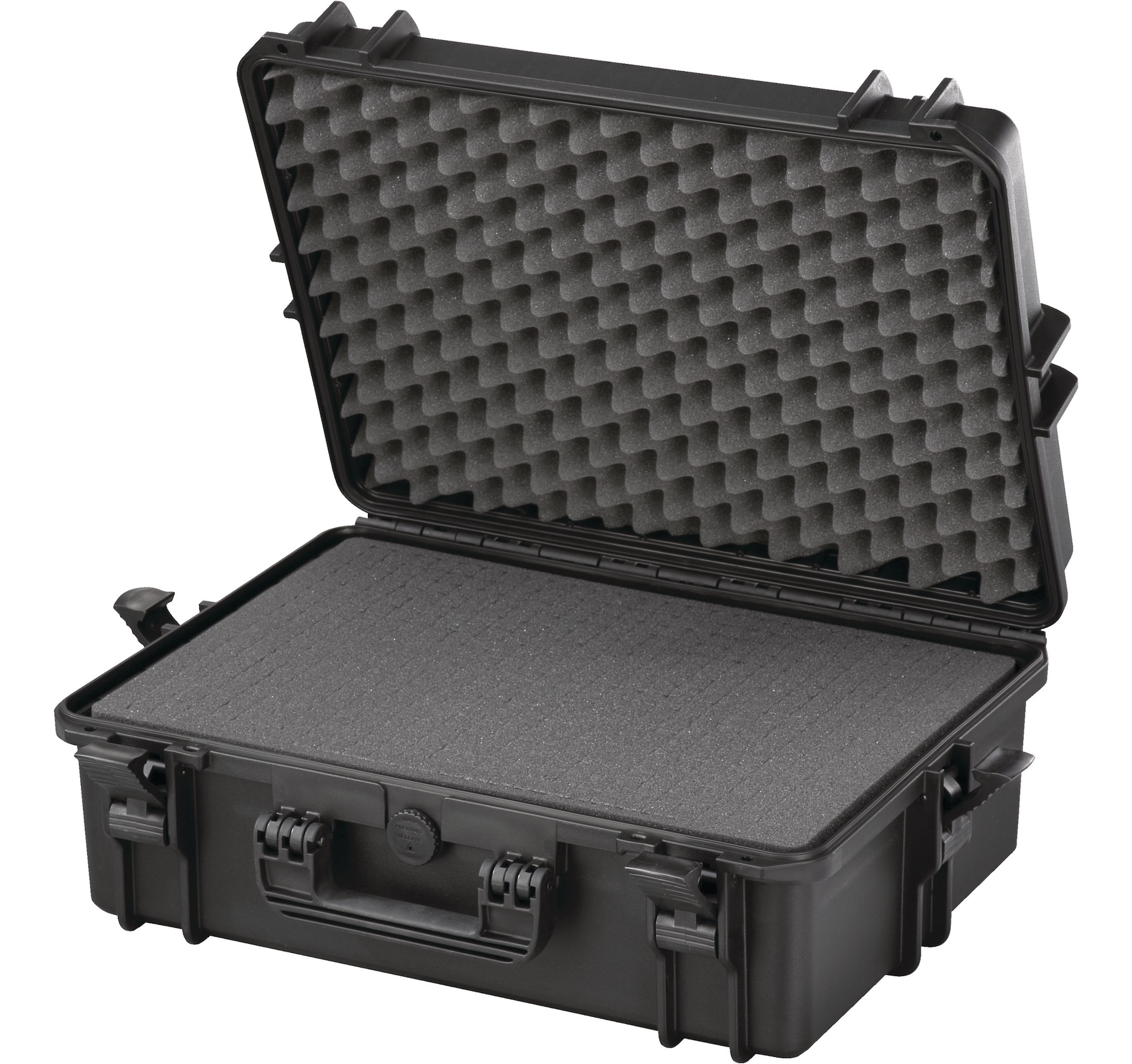 MAXIMUM Portable IP67 Waterproof Case/Tool Box with Foam Layers, Black ...
