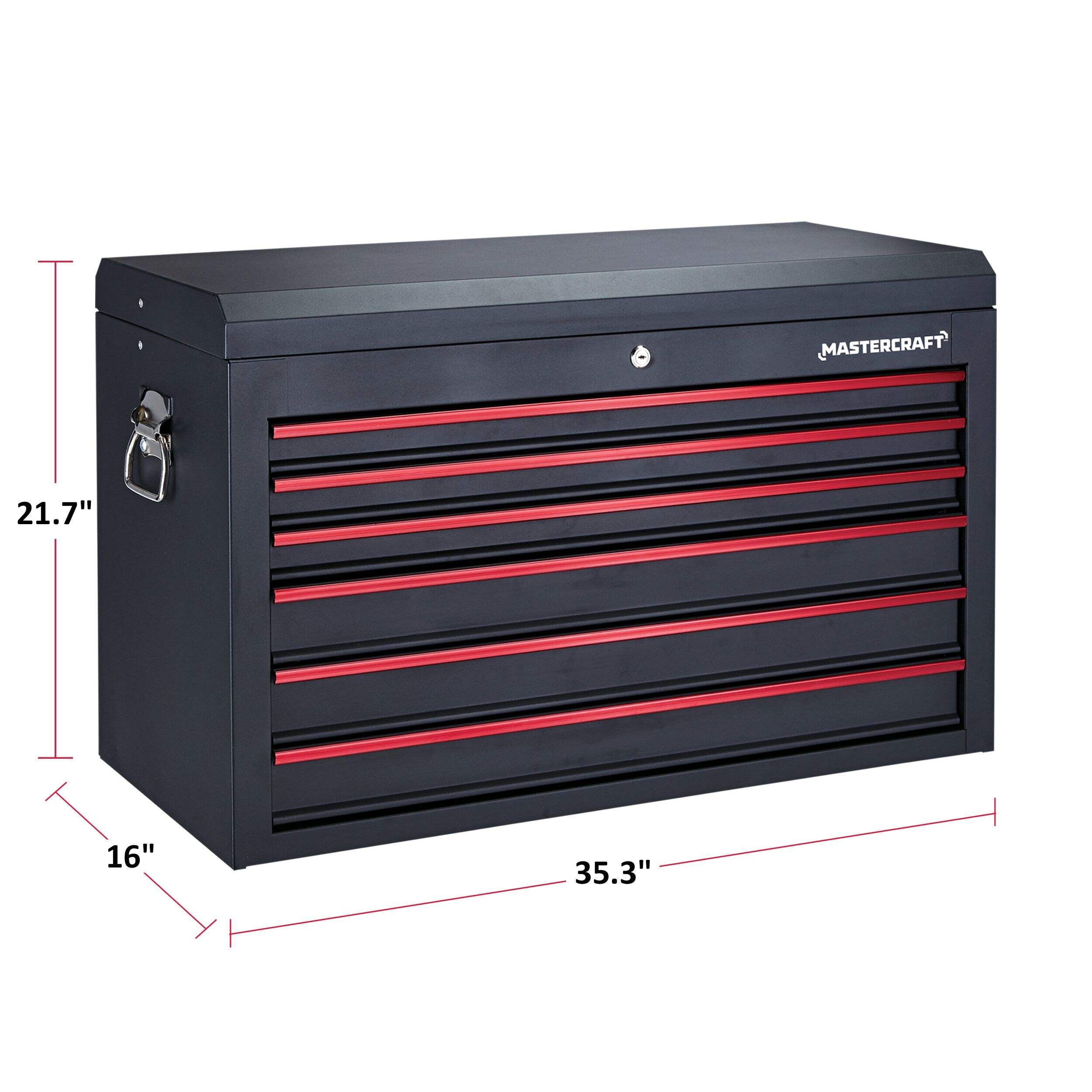 Mastercraft Tool Chest with 6 Drawers, Black, 36-in | Canadian Tire