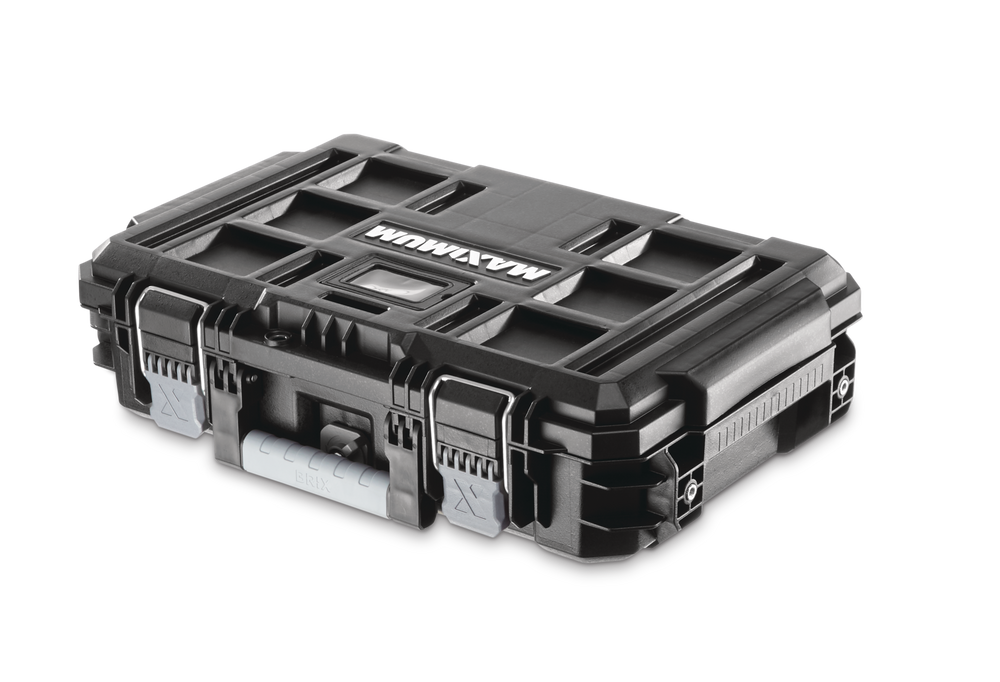 MAXIMUM Brix Modular Portable Toolbox/Tool Storage System w/ Wheels, IP65, 23-in x 19-in x 33-in ...