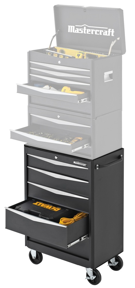 Mastercraft 5-Drawer Cabinet, Black, 26-in | Canadian Tire
