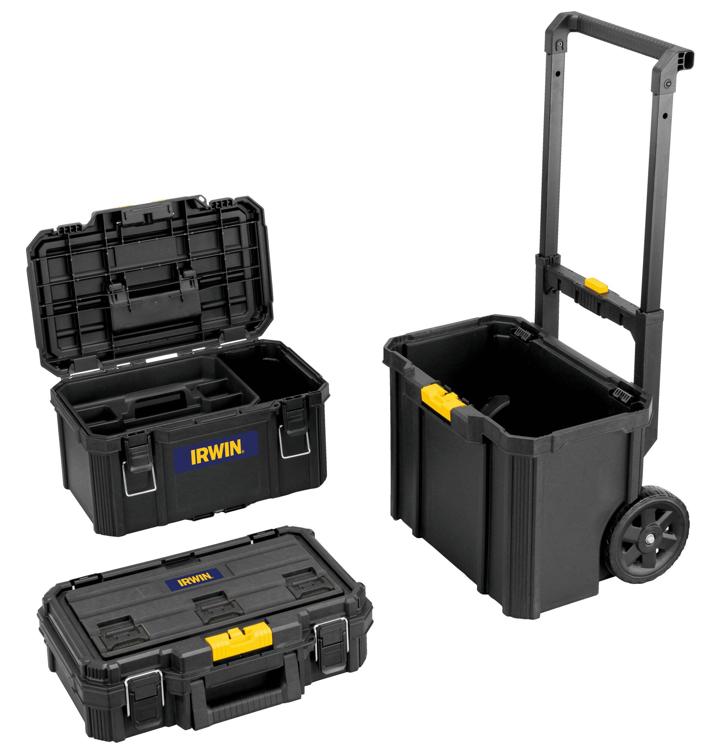 Irwin 3-Piece Modular Rolling Toolbox Storage System, 99-Ibs Capacity, Black | Canadian Tire