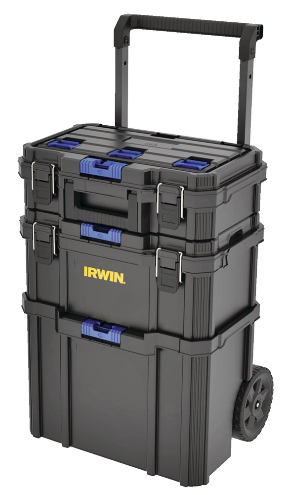 Coffre à outils modulaire à roulettes, Irwin, paq. 3, capacité de 99 lb ...