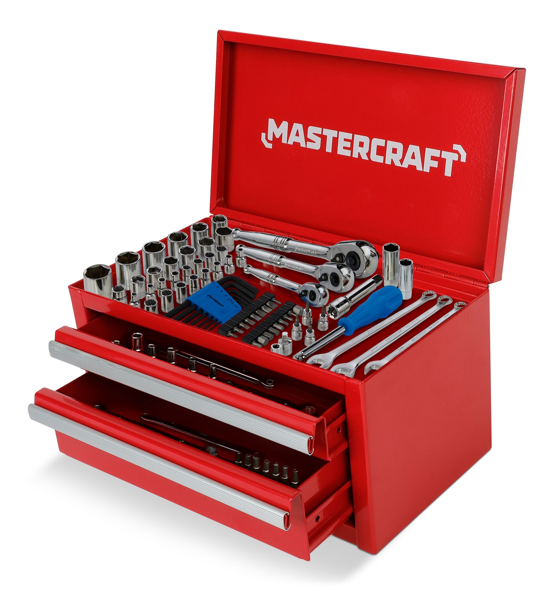 Mastercraft Mini Toolbox with 2 Drawers, Red | Canadian Tire