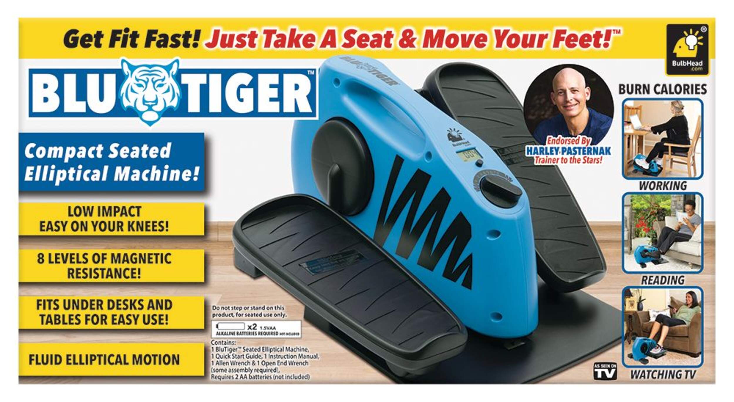 As Seen On TV BluTiger Seated Elliptical Machine | Canadian Tire