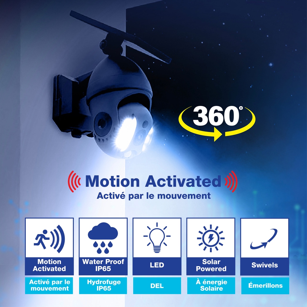 Bell & Howell Bionic Spotlight - Solar Powered LED Motion Light ...