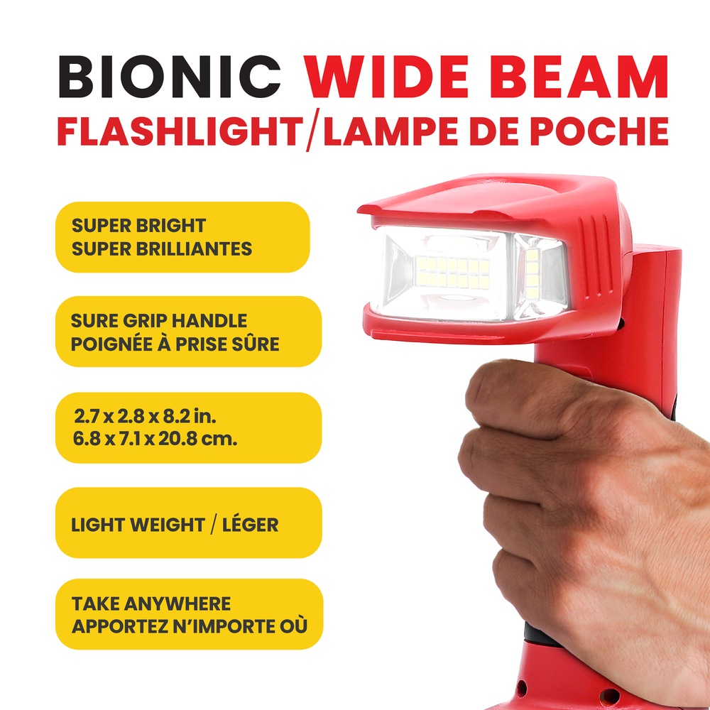 Bell & Howell Wide Beam Flashlight, Red | Canadian Tire