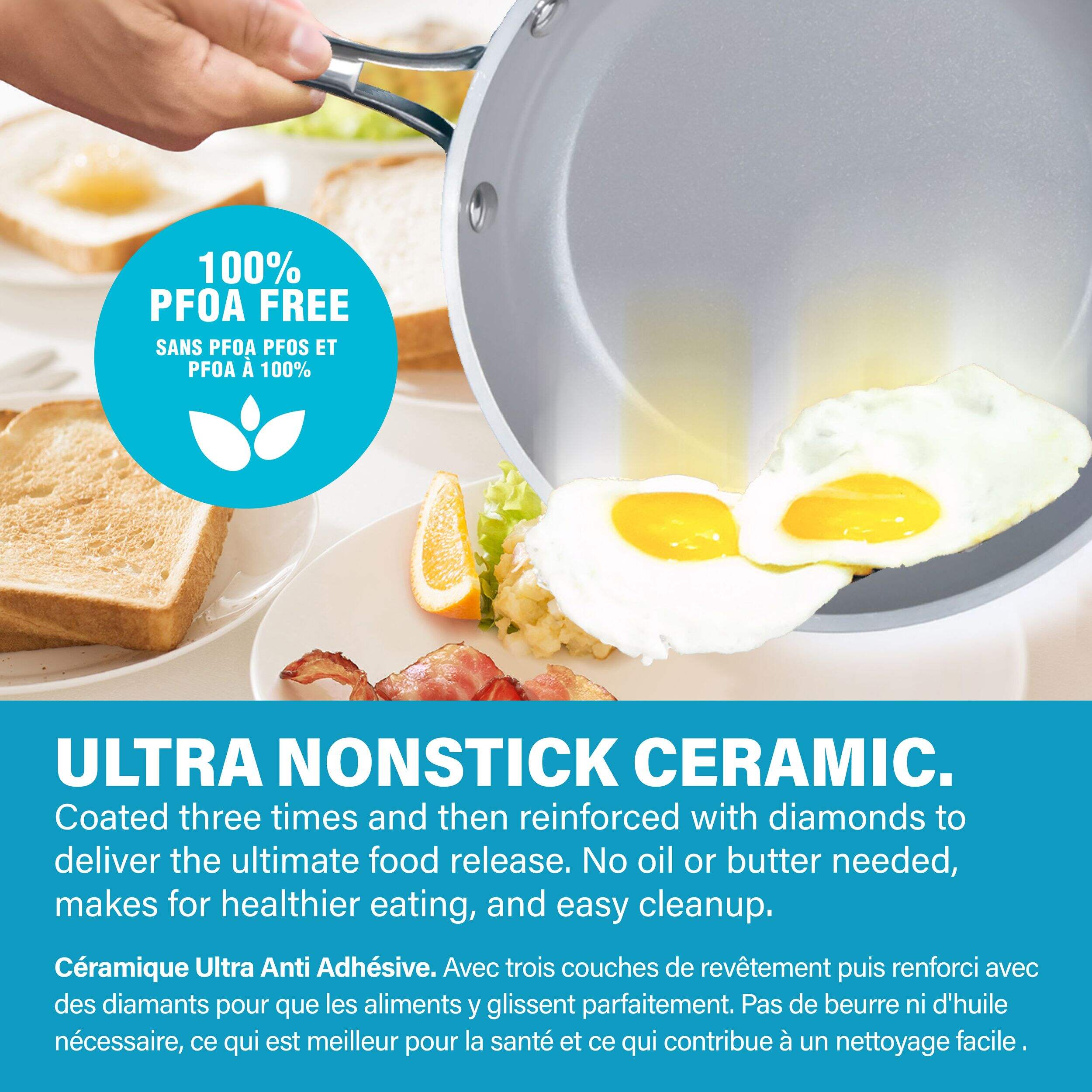 As Seen On TV Gotham Steel Cookware Set, Aqua Blue, 5-pc | Canadian Tire