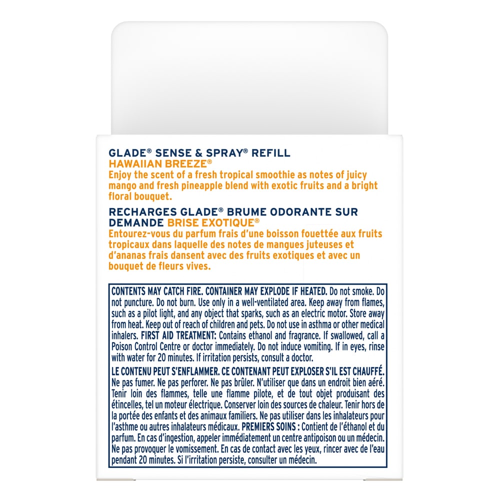 Recharge pour assainisseur d'air automatique Glade Sense & Spray, paq ...