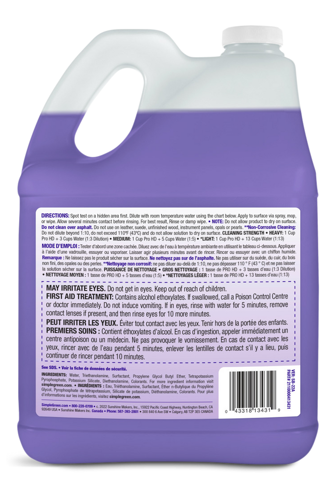 Simple Green Pro HD Heavy-Duty All-in-one Cleaner, 4-L | Canadian Tire