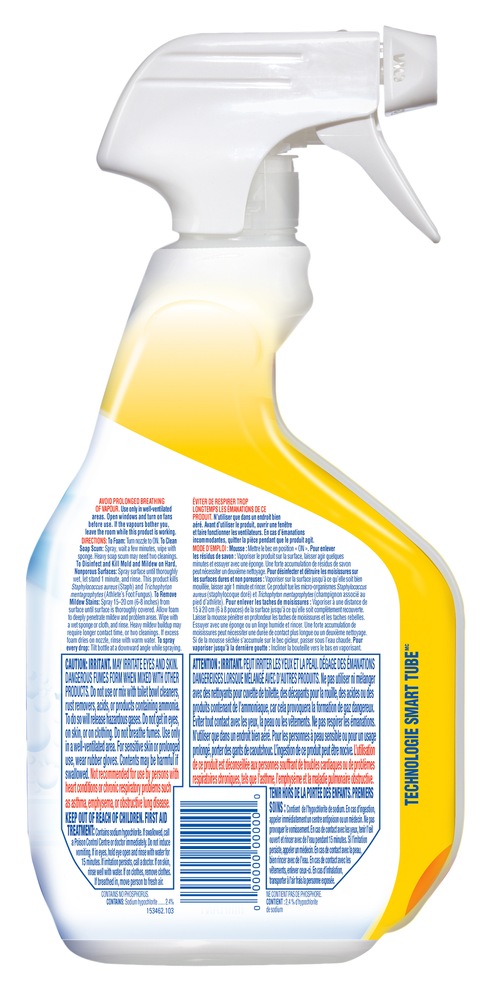 Clorox Disinfecting Bathroom Bleach Foamer Spray 887 Ml Canadian Tire