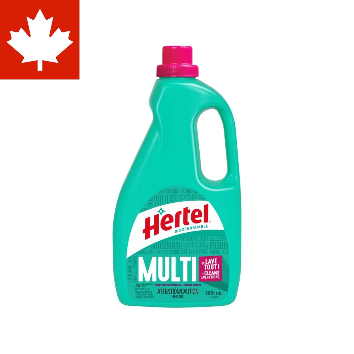 Hertel Multi-Purpose Concentrated Cleaner, Fresh Scent, 800-mL ...