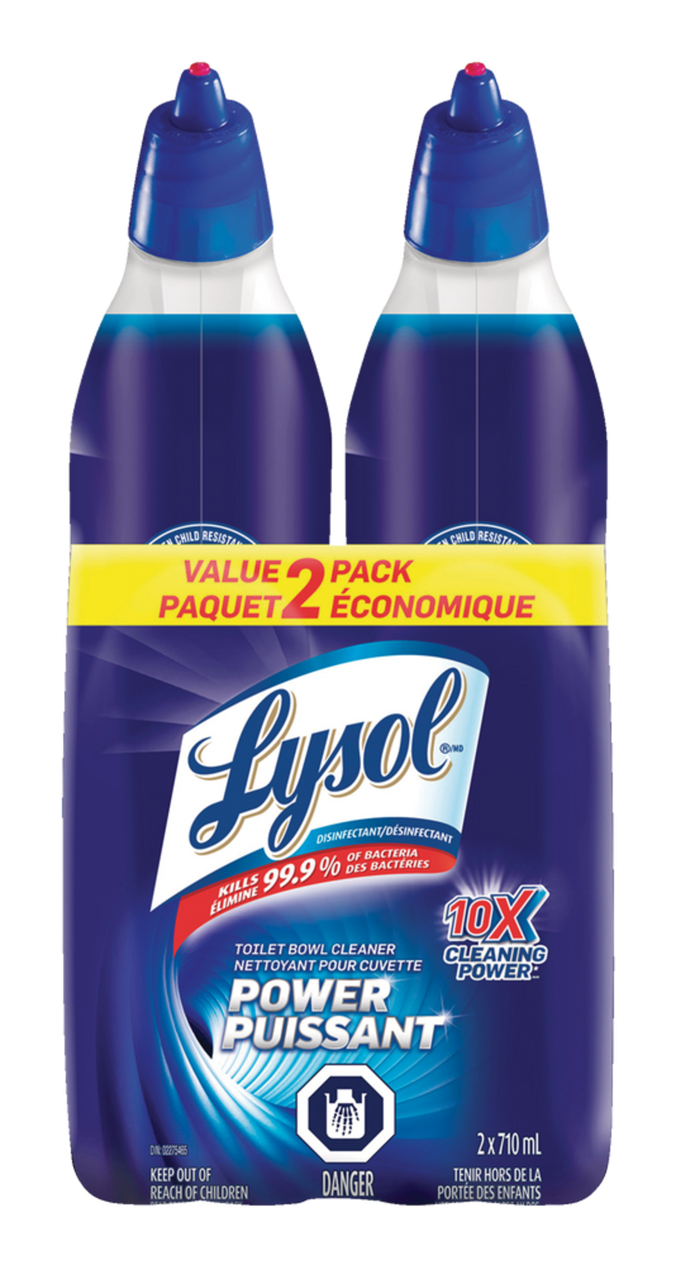Lysol Power Disinfectant Toilet Bowl Cleaner, 2 x 710-mL | Canadian Tire