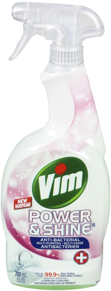 Vim Power & Shine Antibacterial Multi-Purpose Cleaner Spray, 700-mL ...