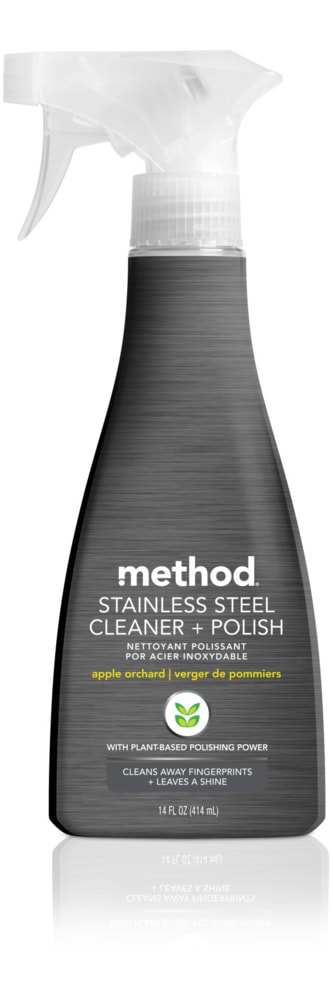 method Stainless Steel Cleaner and Polish, Biodegradeable, Apple Scent ...