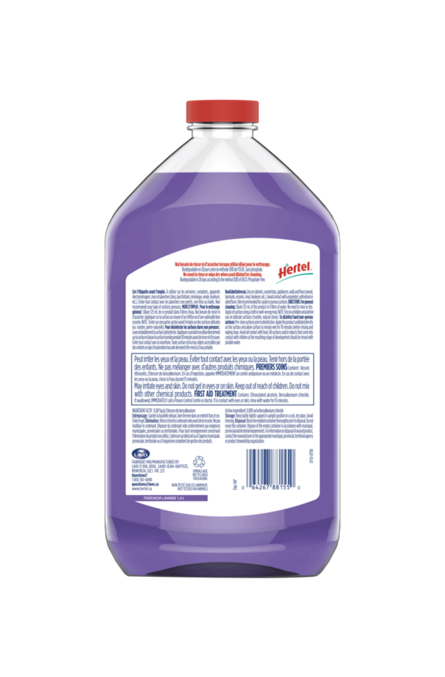 Hertel Multi-Surface Disinfecting Cleaner, 1.4-L | Canadian Tire