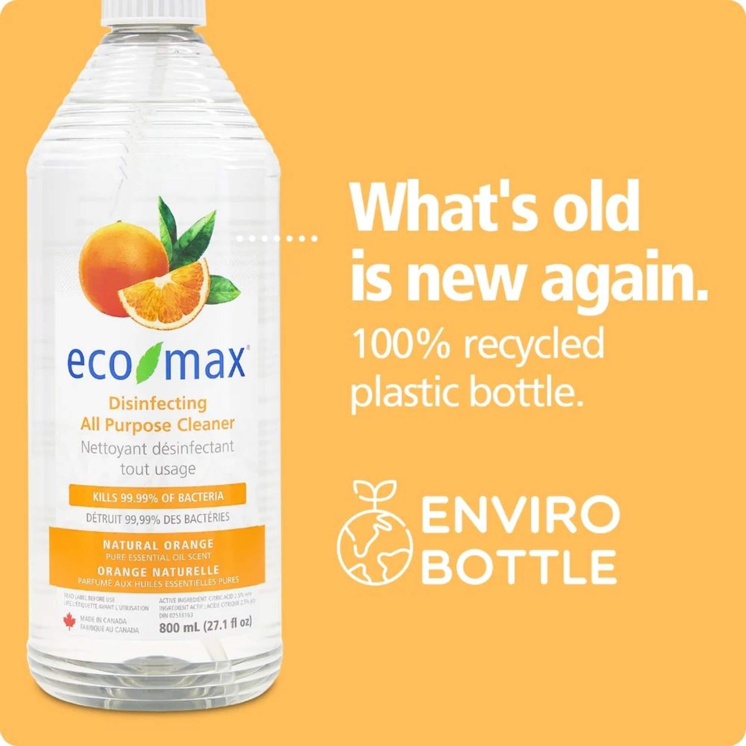 Eco-Max All Purpose Cleaner Disinfectant, Orange, 800-mL | Canadian Tire