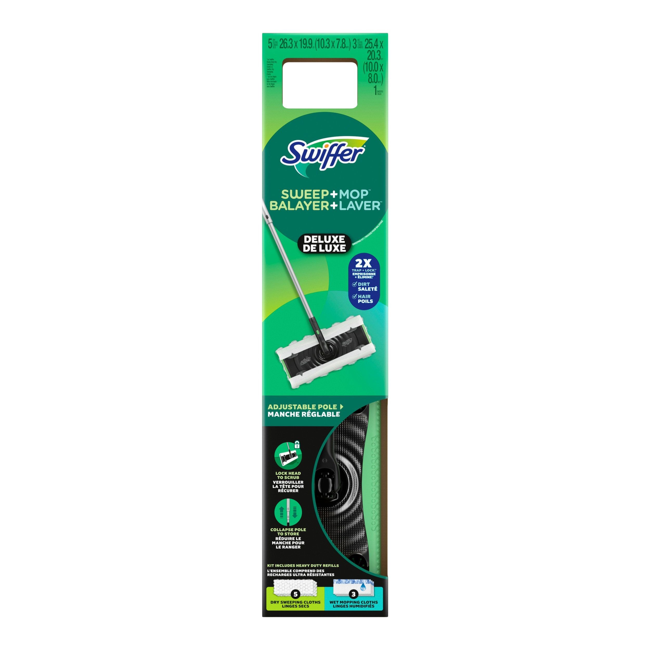 Swiffer Sweeper Pro 2-in-1 Dry & Wet Floor Mopping and Sweeping Starter ...