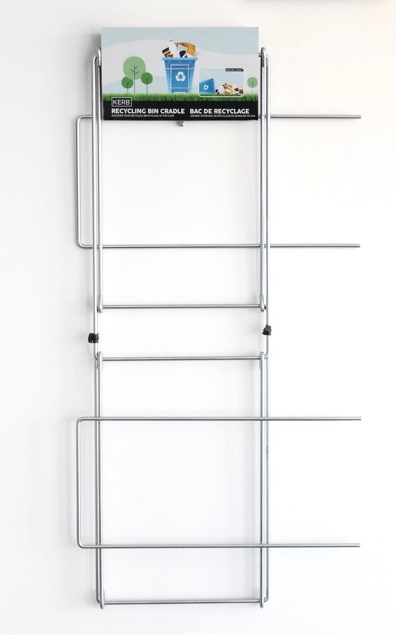 Kerb Galvanized Metal Recycle Bin Cradle for use with Recycling Bins 59 ...