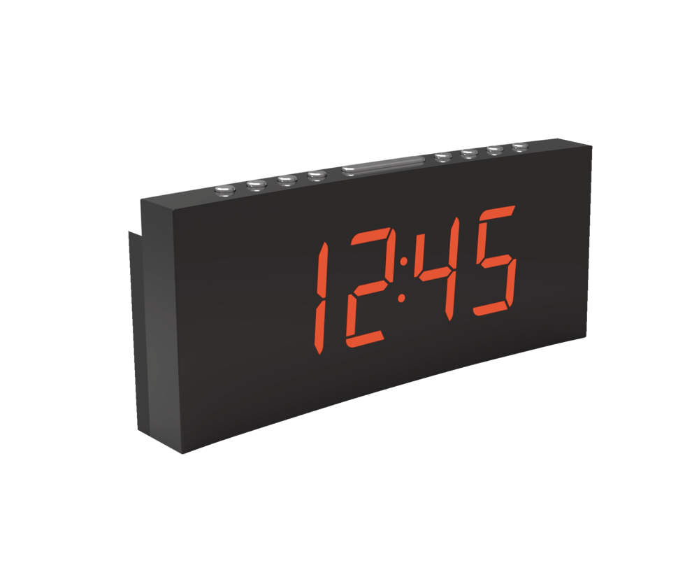 Sky Time Dual Alarm LED Digital AM/FM Clock Radio with USB Charging ...