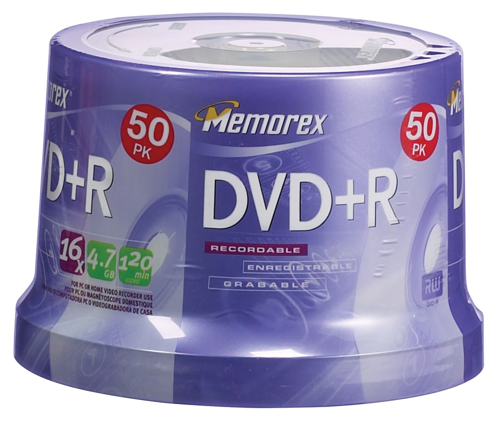 Memorex DVD+R 50-pack Spindle | Canadian Tire