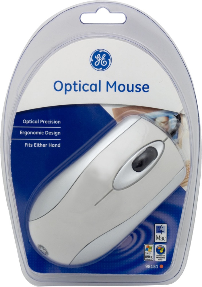 Optical Mouse, White/Silver | Canadian Tire